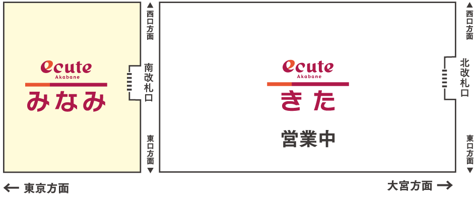 ecute Akabane みなみ OPEN！
